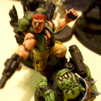 CoolMiniOrNot - WIP Catachan Ork-Hunter Pic 2 by Old Zogwort