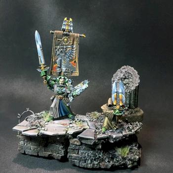 CoolMiniOrNot - Deathwatch Librarian in terminator armour by Deadlymuddle