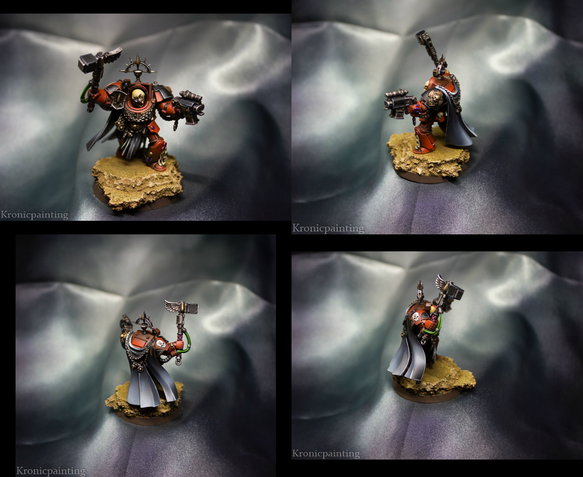 CoolMiniOrNot - Blood Angels Captain Deathstorm by Kronicpainting