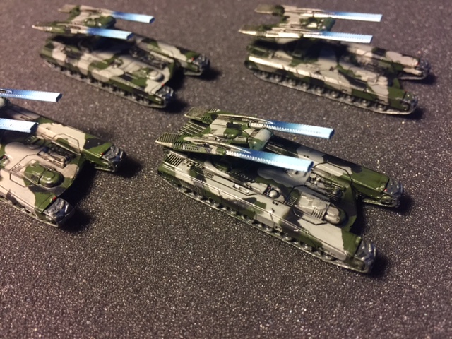CoolMiniOrNot - Dropzone Commander Gladius Heavy Battle Tanks by halmaril