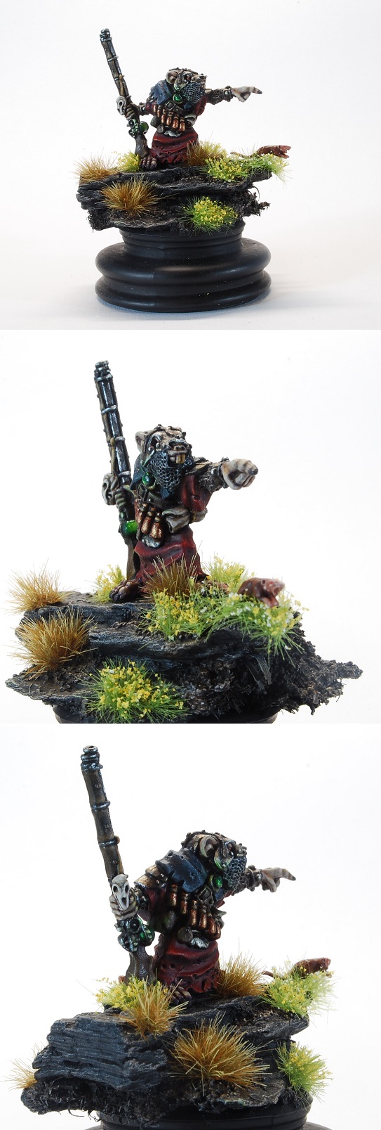 CoolMiniOrNot - Skaven Commander with Warplock Musket by unbelieveruk