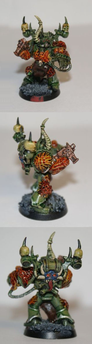 CoolMiniOrNot - Nurgle Champion with power fist by NineTails