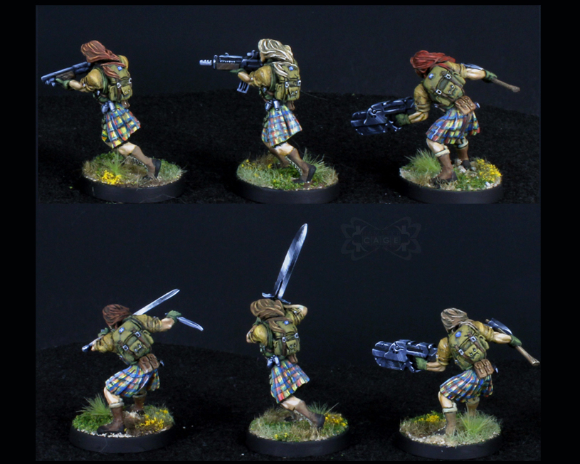 CoolMiniOrNot - Infinity Ariadna 45th Highlanders--Clan Buchanan by ...