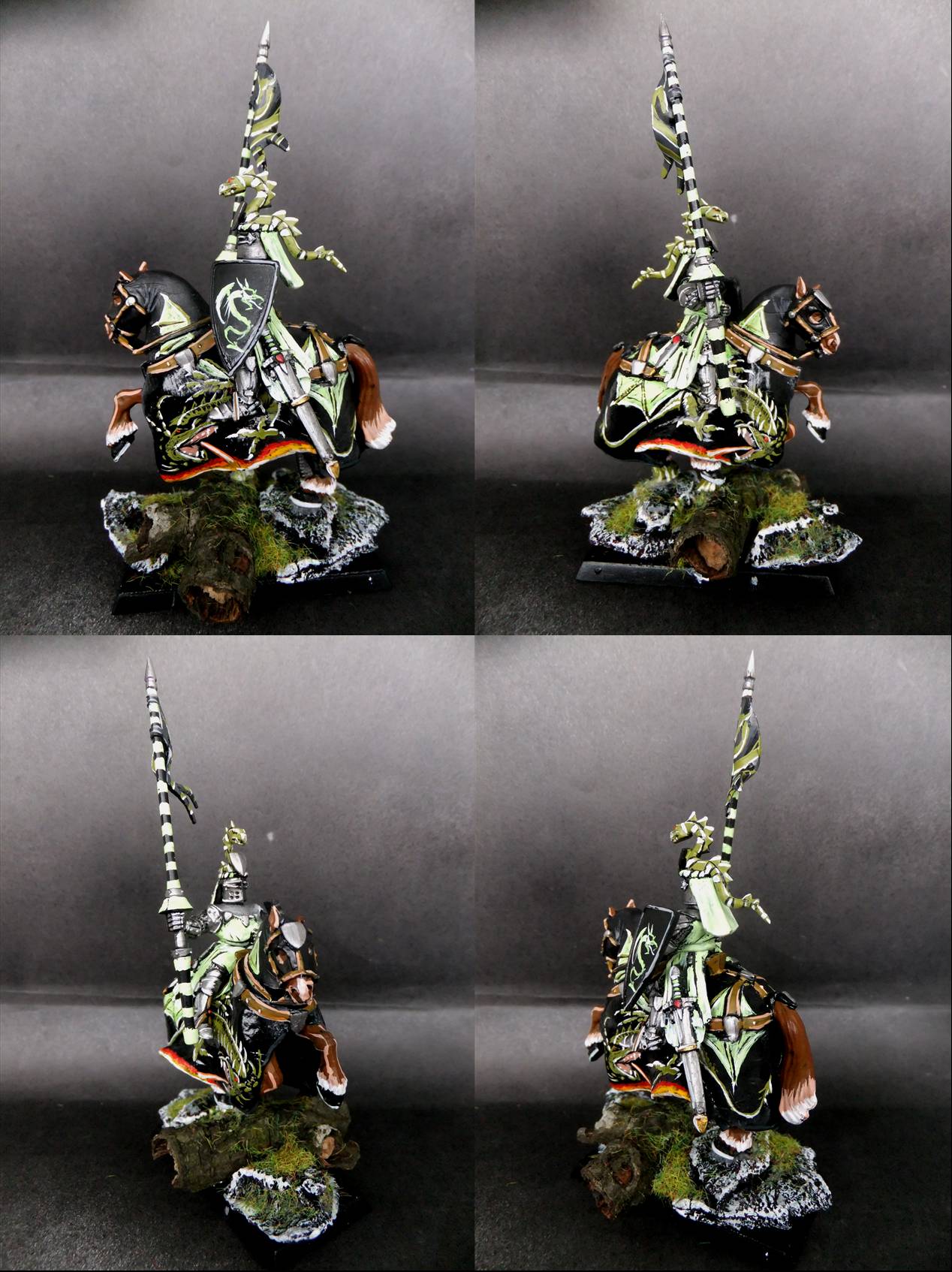 CoolMiniOrNot - Warhammer Bretonnian Champion Knight of Fire Dragon by ...
