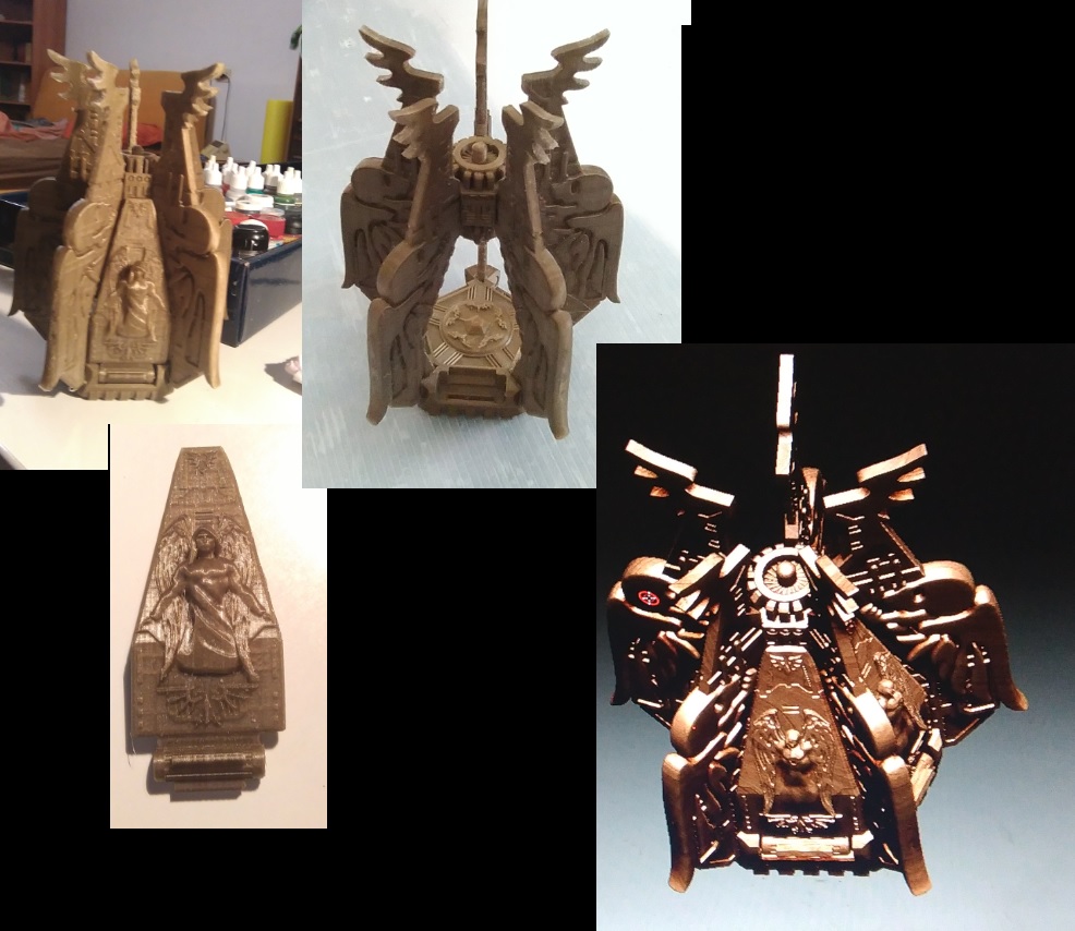 CoolMiniOrNot - blood angel drop pod by AscianellaRoccia