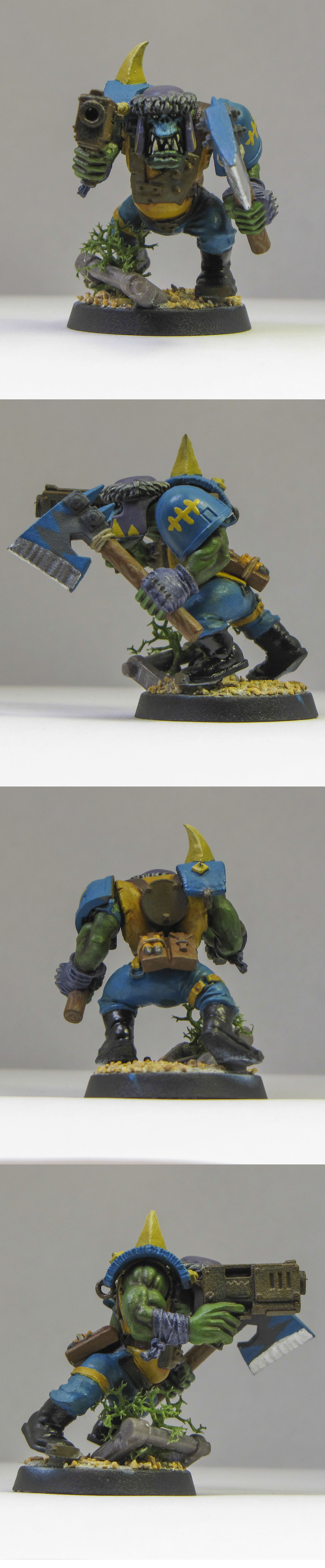 CoolMiniOrNot - Ork 'ardboy with Choppa by txborntxproudks