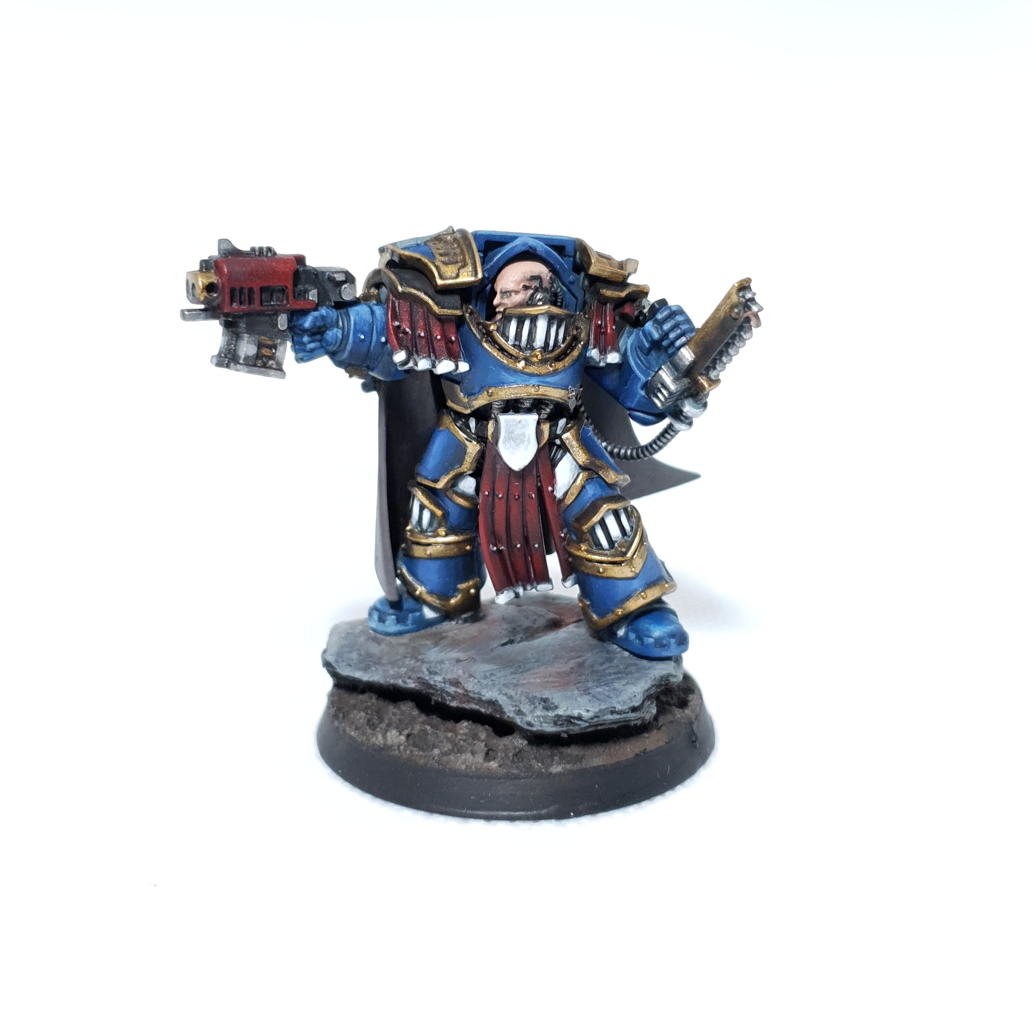 CoolMiniOrNot - Ultramarines Captain - Praetor by The Con Artist