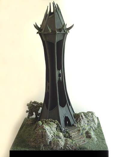 CoolMiniOrNot - Morathi The Hag Sorceress Dark Elf Tower by ZenOrac