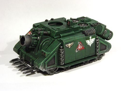CoolMiniOrNot - Dark Angels Space Marine Vindicator by Spartanacus