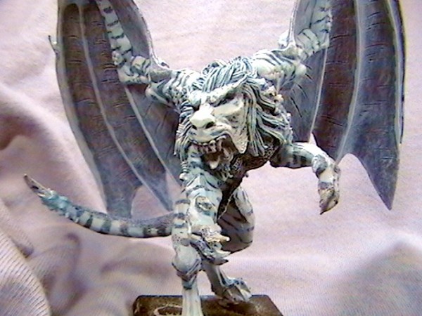 CoolMiniOrNot - White Tiger Manticore by Gromph Baenre