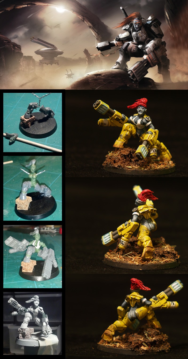 CoolMiniOrNot - Tau Commander Shadowsun by Grreegg