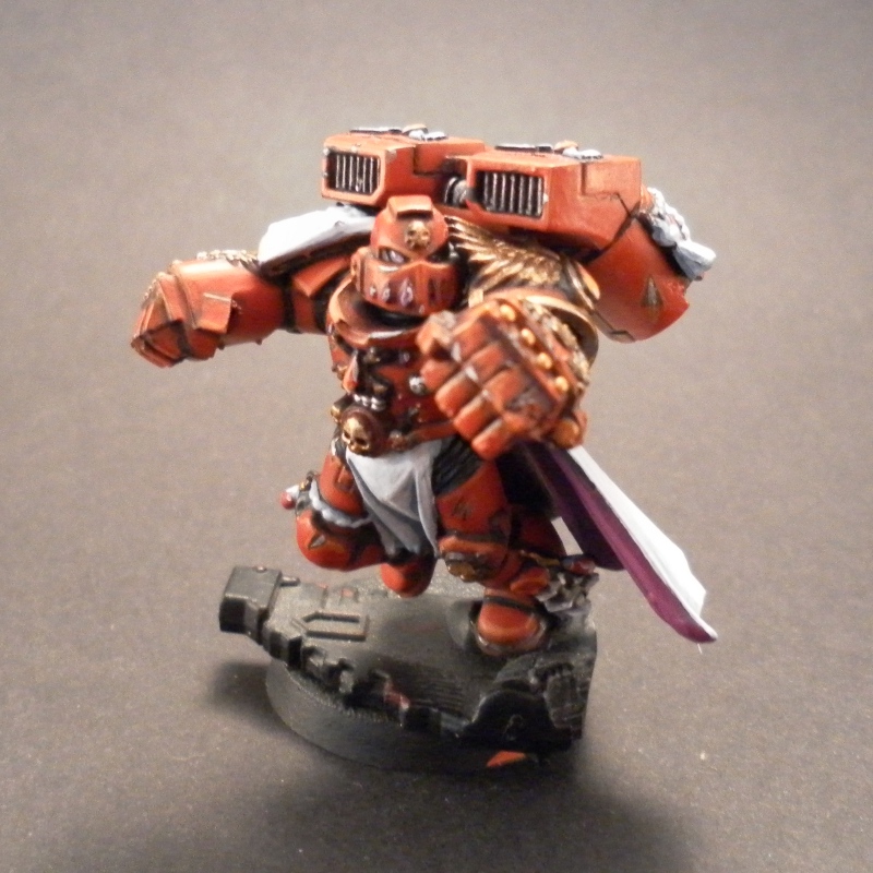 CoolMiniOrNot - Blood Angels Jump Pack Captain by AnnaChristine