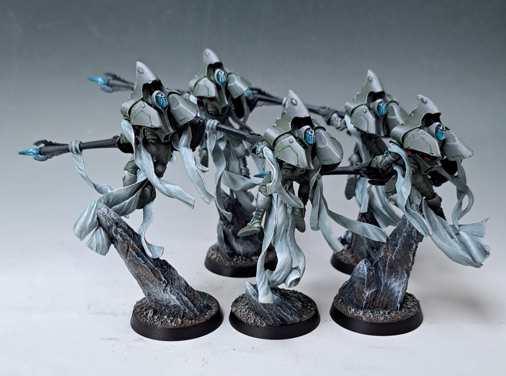 CoolMiniOrNot - Aeldari Eldar Shadow Spectre squad by nels0nmac
