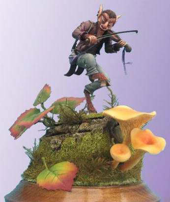 CoolMiniOrNot - Un Korrigan des bois - A wooden Korrigan by JMC
