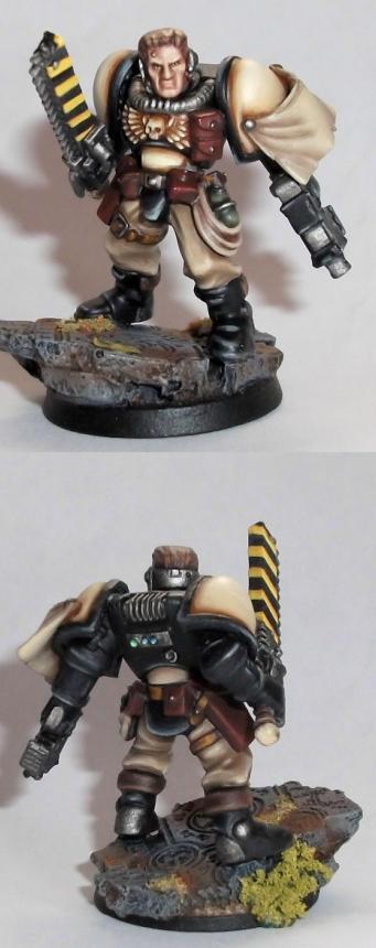 CoolMiniOrNot - Black Templar Neophyte by Dannis