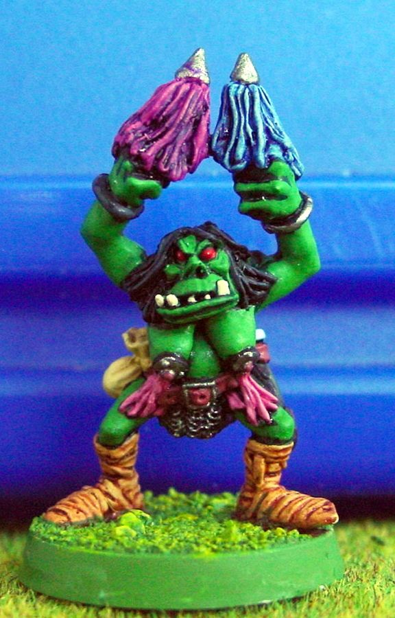 CoolMiniOrNot - Blood Bowl Orc Cheerleader by anges