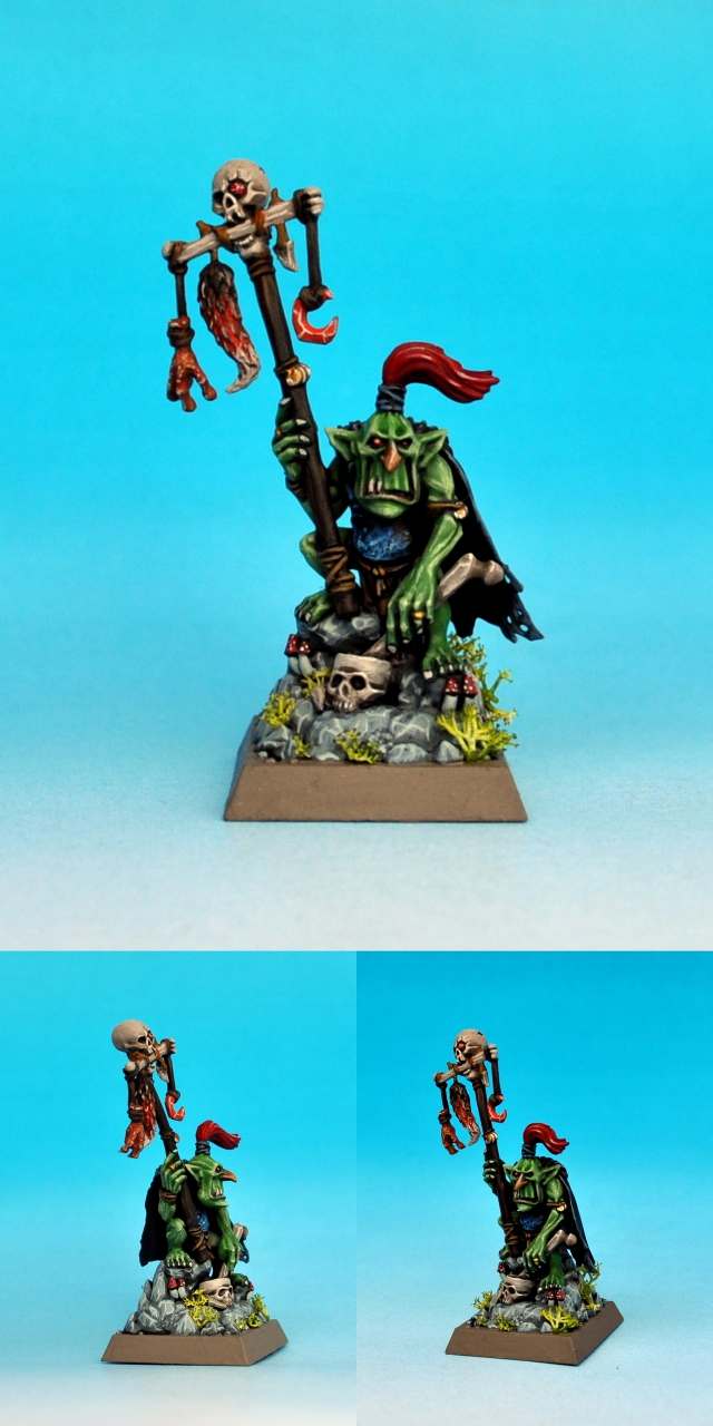 CoolMiniOrNot - Plastic Goblin Shaman by red gobbo