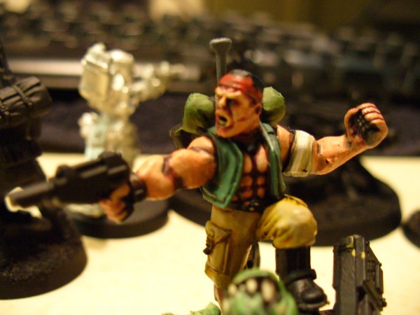CoolMiniOrNot - WIP Catachan Ork-Hunter Pic 2 by Old Zogwort