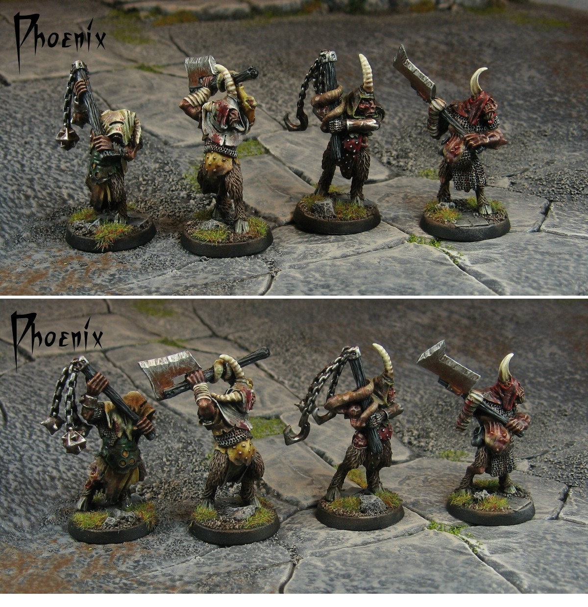 CoolMiniOrNot - Beastmen Pestigors by Phoenix_PL