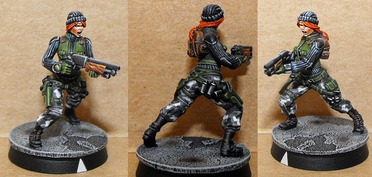 CoolMiniOrNot - Infinity Ariadna, UXIA 'CHERRY' McNEILL Corporal of 1st ...