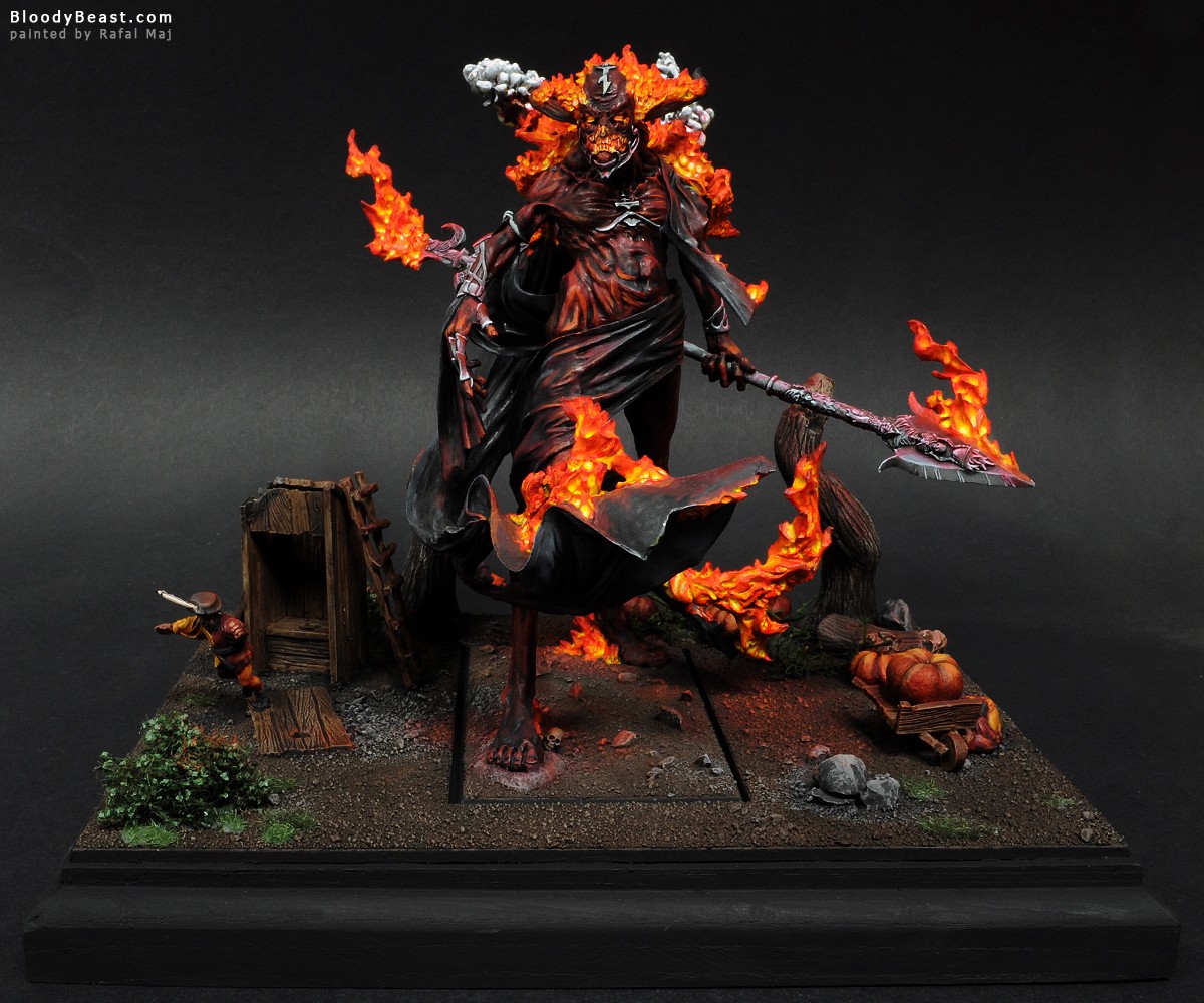 CoolMiniOrNot - Incarnate Elemental of Fire Scene by BloodyBeast.com
