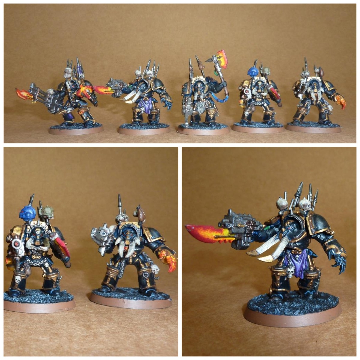 CoolMiniOrNot - Chaos Black Legion Terminators by Admwills86