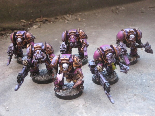 CoolMiniOrNot - Slaanesh Terminator Emperors Children squad by ...