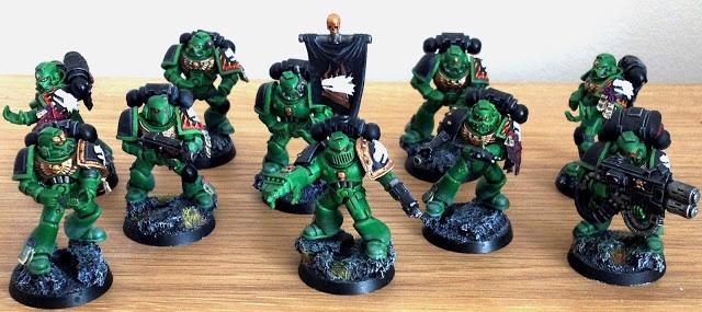 CoolMiniOrNot - Salamander tactical squad by Asgog