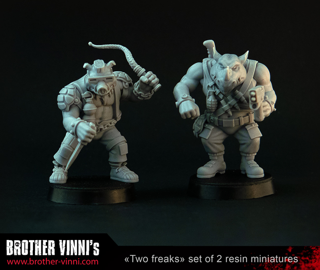 CoolMiniOrNot - Two Ugly Freaks by Brother Vinni