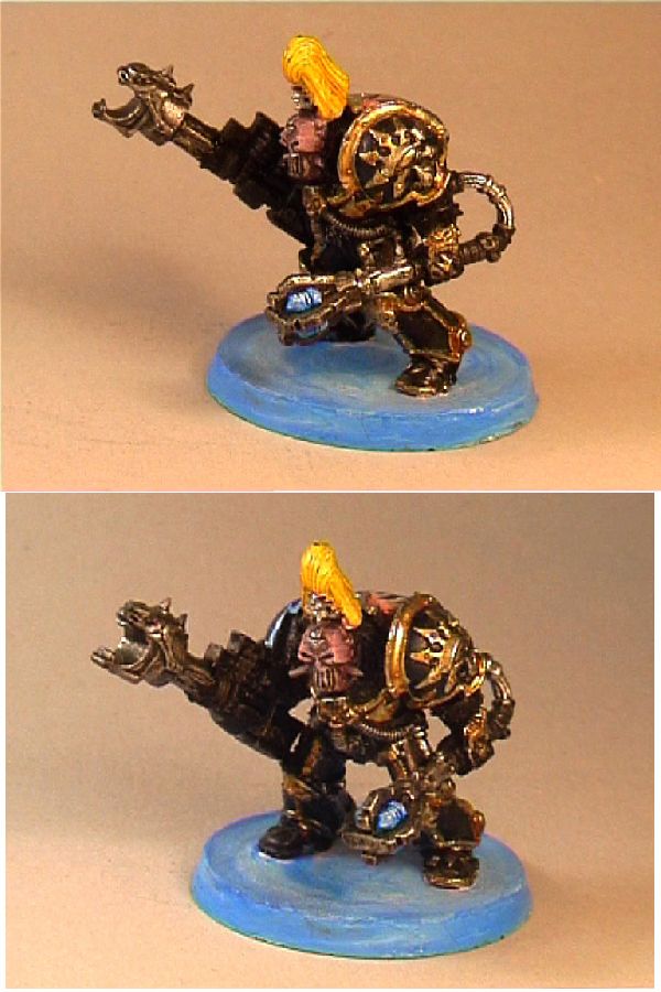 CoolMiniOrNot - Slaanesh Terminator mit Blastmaster und Energie Waffe ...