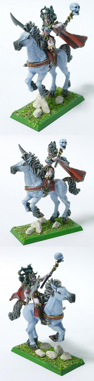 CoolMiniOrNot - Conversion sorcière Elfe Noire by manuno