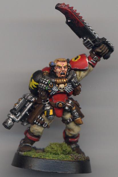 CoolMiniOrNot - Blood Angels Scout Sergeant by TenaciousDru