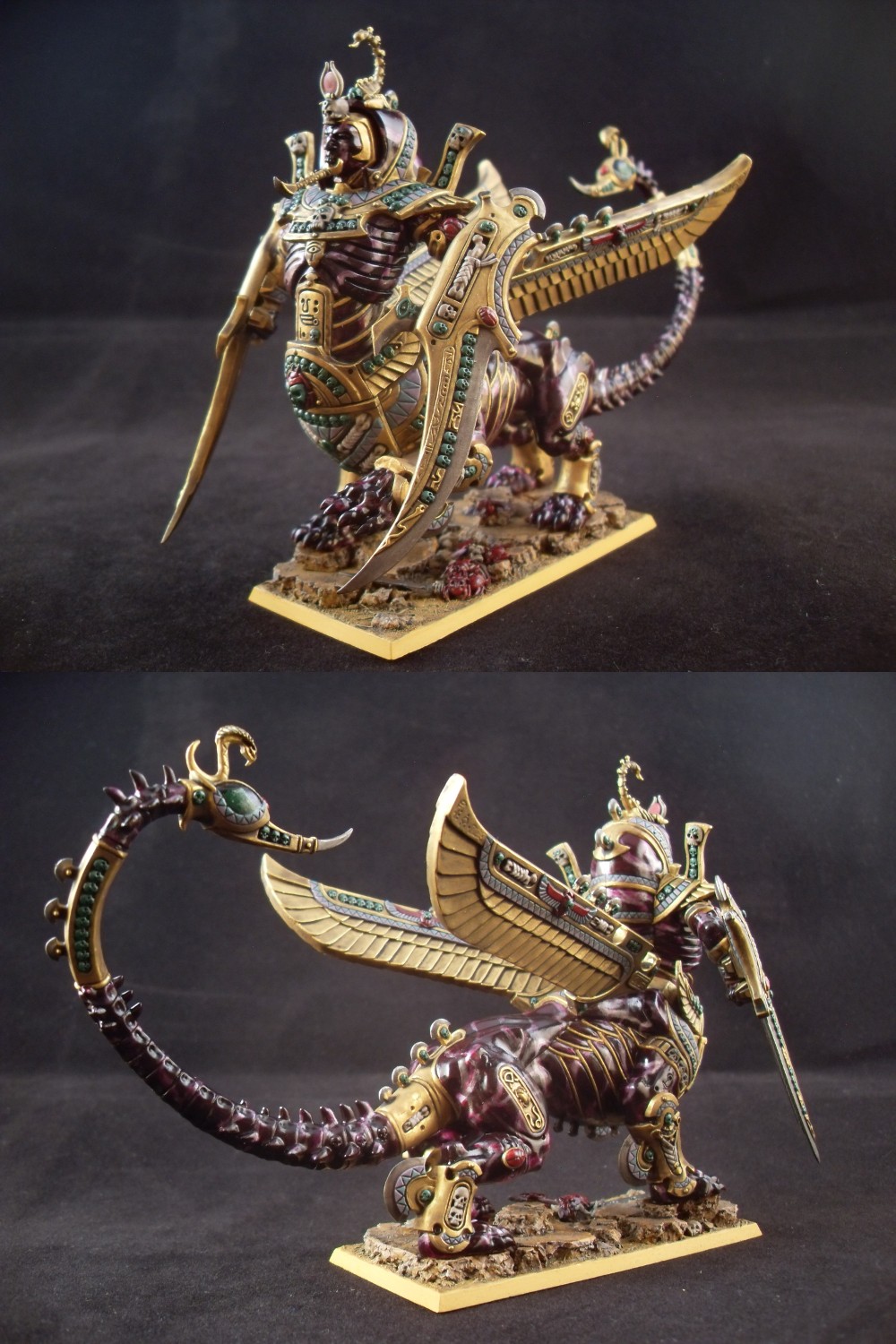 CoolMiniOrNot - Undead Necrosphinx by brewbadum
