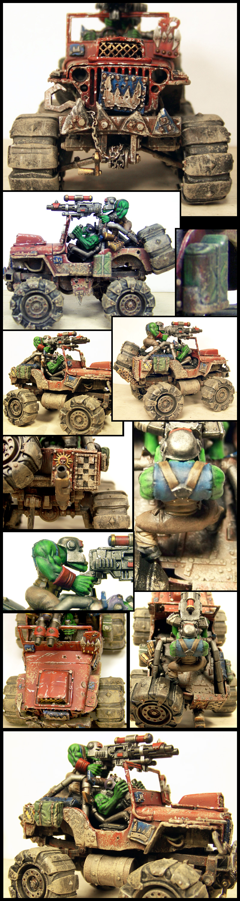 CoolMiniOrNot - ork jeep (warbuggy - made from trukk kit and 1/35th ...
