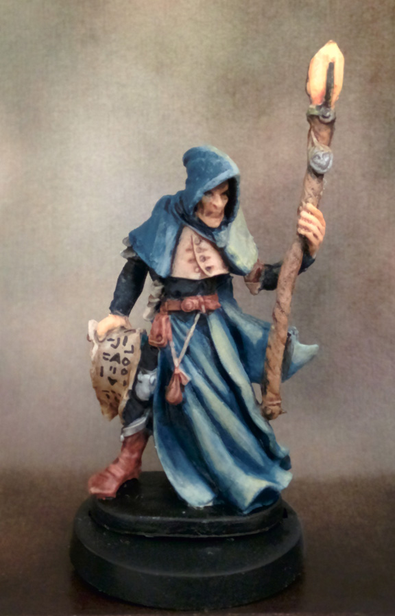 CoolMiniOrNot - Blue Wizard by Prex