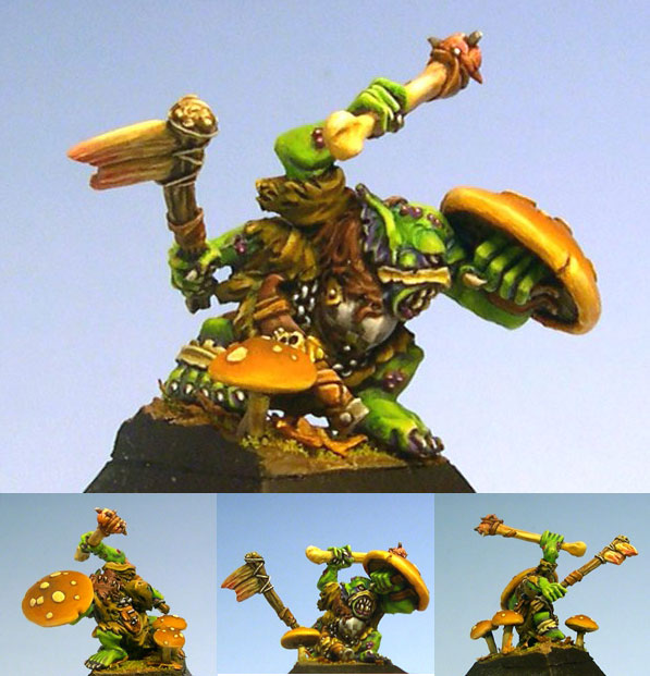 CoolMiniOrNot - La chasse au champignon (goblin mutant) by denib