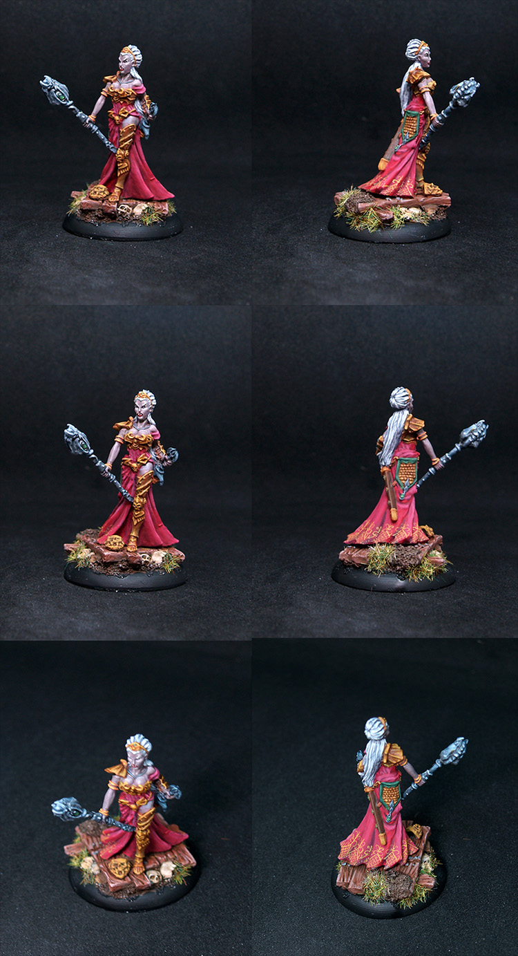 CoolMiniOrNot - Female Vampire Wizard by belminiart