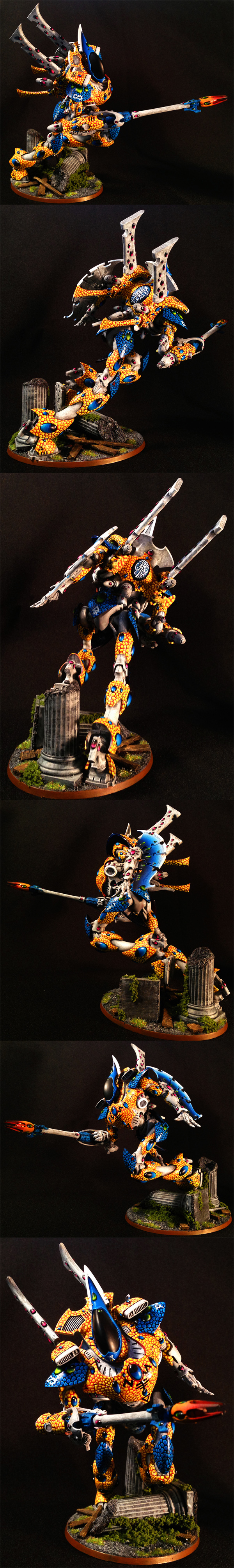 CoolMiniOrNot - Eldar Wraithknight with Suncannon and Scattershield by ...