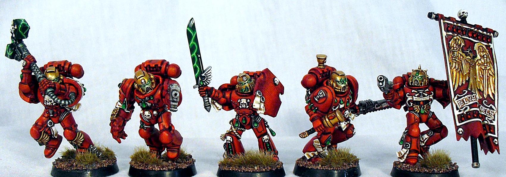 CoolMiniOrNot - Blood Angels Honor Guard by MrPickles